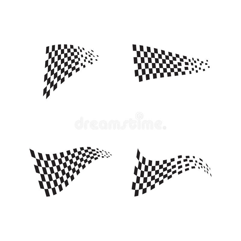Race Flag Icon, Simple Design Race Flag Logo Stock Illustration ...