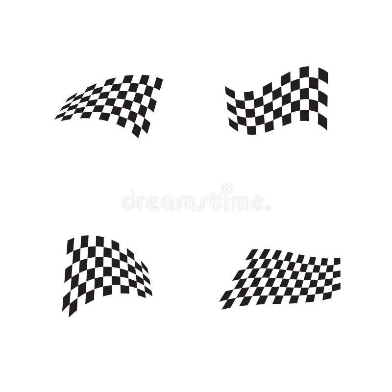 Race Flag Icon, Simple Design Race Flag Logo Stock Vector ...