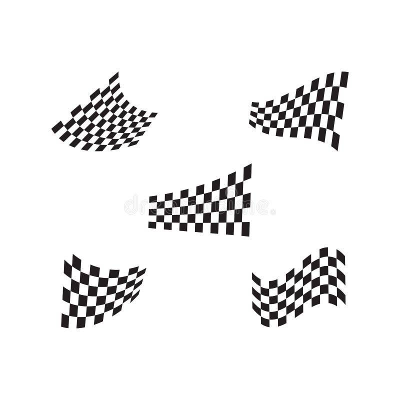 Race Flag Icon, Simple Design Race Flag Logo Stock Illustration ...