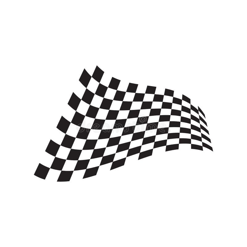Race Flag Icon, Simple Design Race Flag Logo Stock Illustration ...