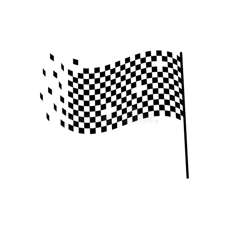 Race Flag Icon Simple Design Race Flag Logo Template. Stock Vector ...