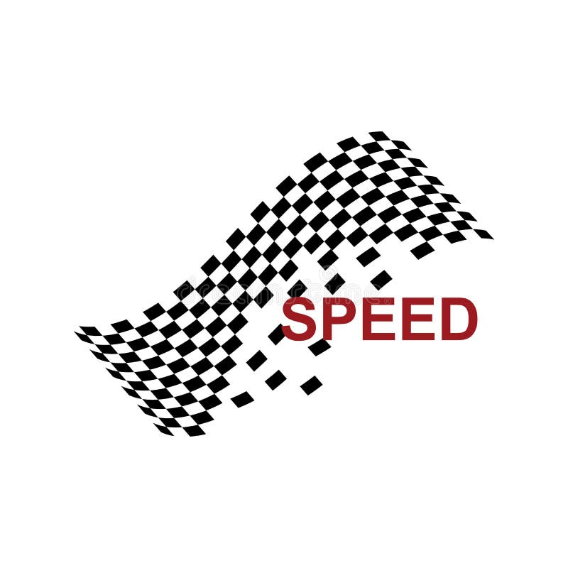 Race Flag Icon Simple Design Race Flag Logo Template. Stock Vector ...