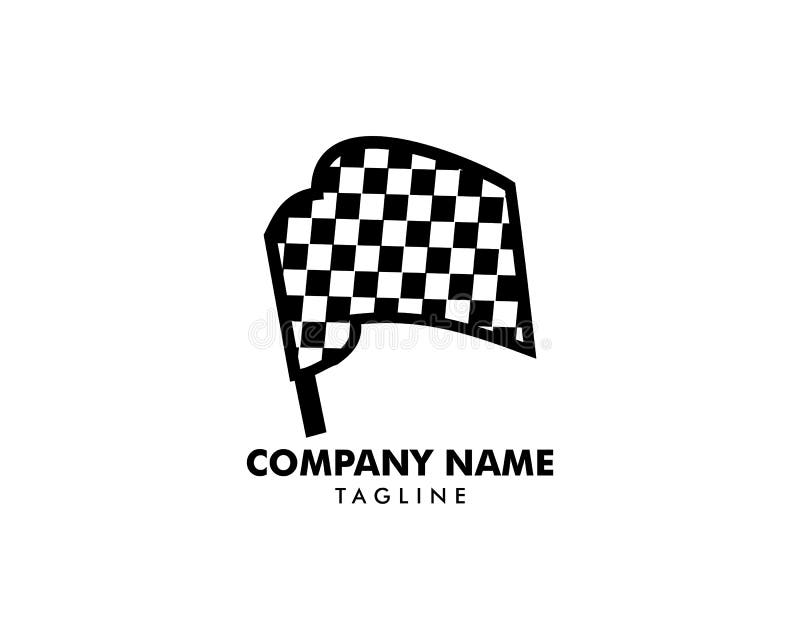 Race Flag Vector Icon Symbol. Simple Design Checkered Flag Logo ...