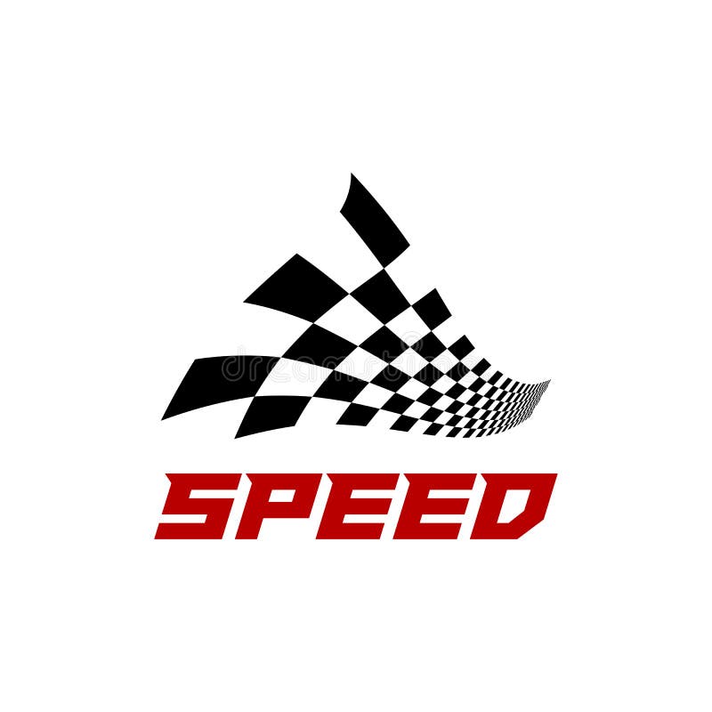 Race Flag Logo Icon, Racing Logo Concept, Modern Simple Design ...
