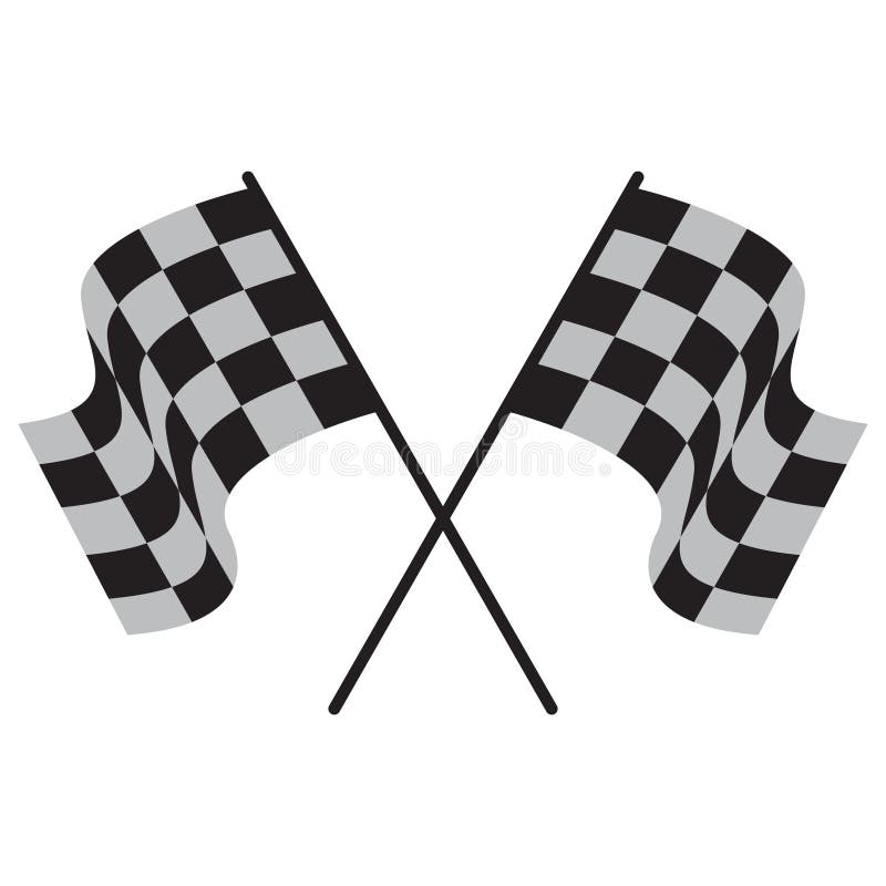 Race Flags. Vector Illustration Decorative Design Stock Vector ...