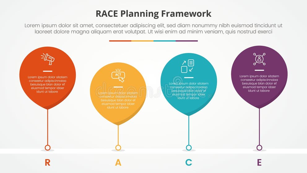 RACE Framework Infographic Concept for Slide Presentation with ...