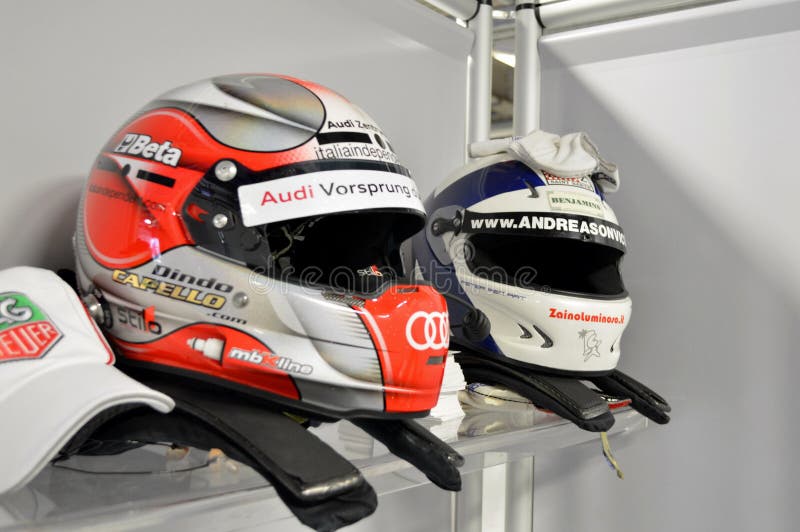 Race helmets editorial stock photo. Image of italia, dindo - 34760618