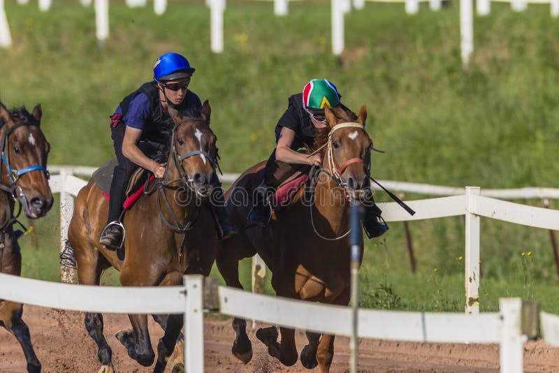 Race Horses Jockeys Training Editorial Stock Photo - Image of speed ...