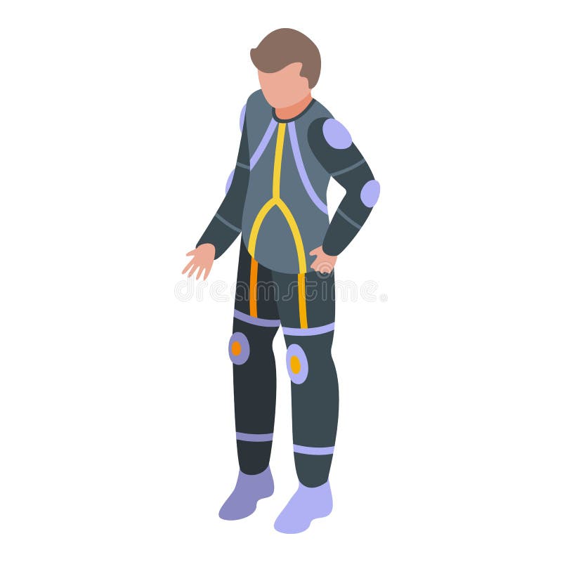 Race Man Icon Isometric Vector. Biker Uniform Stock Vector ...