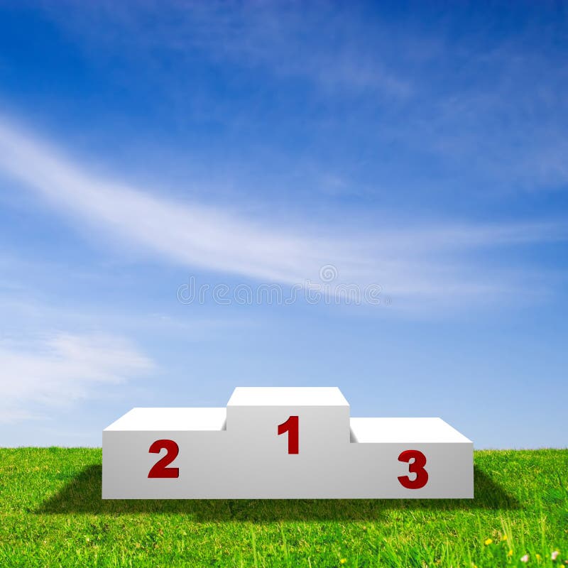 Race Podium stock illustration. Illustration of competition - 6568196