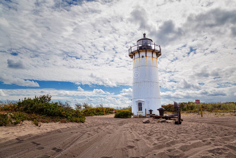 Race Point Lighthouse in Cape Cod Stock Image - Image of nature ...