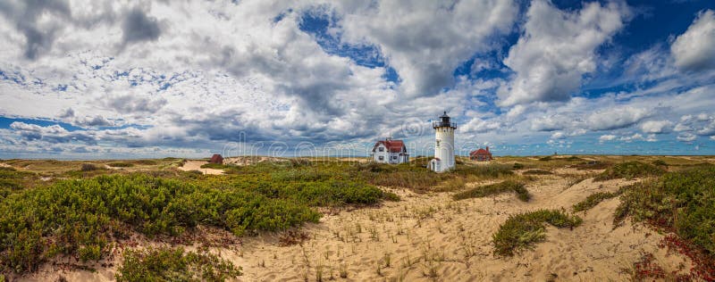 Race Point Lighthouse in Cape Cod Stock Image - Image of beautiful ...