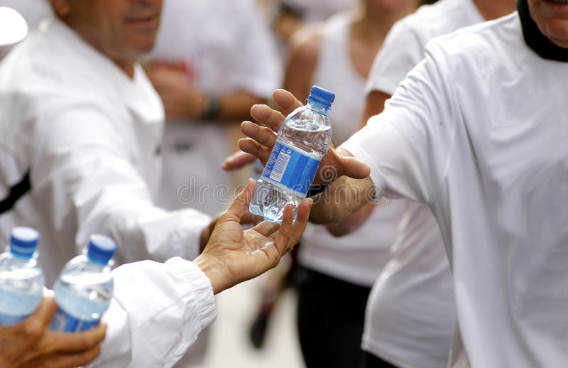 Race Refreshment stock image. Image of motion, marathon - 39739361