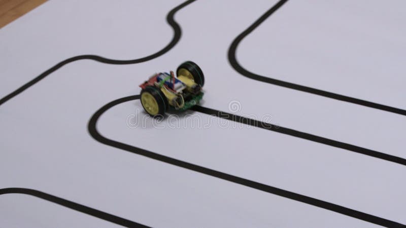 Self-made Robot by Student 4Ðº Stock Video - Video of production, race ...