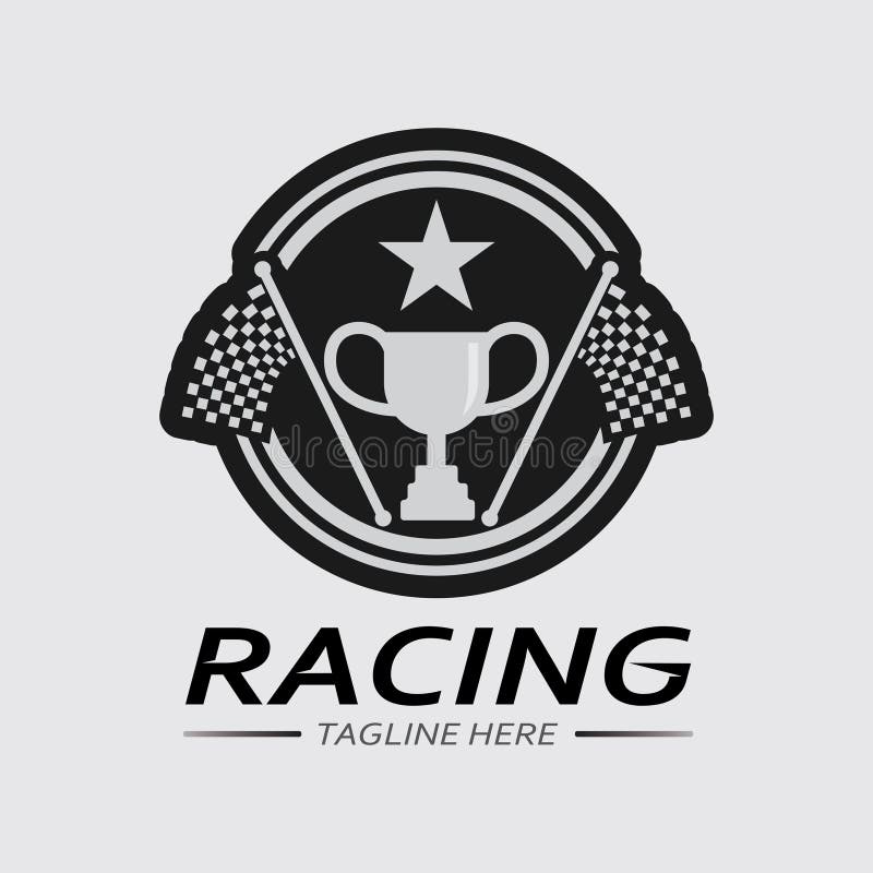 Race and Speed Logo Icon Vector Race Flag Racing Illustration Logo ...