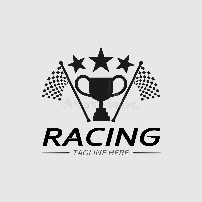 Race and Speed Logo Icon Vector Race Flag Racing Illustration Logo ...