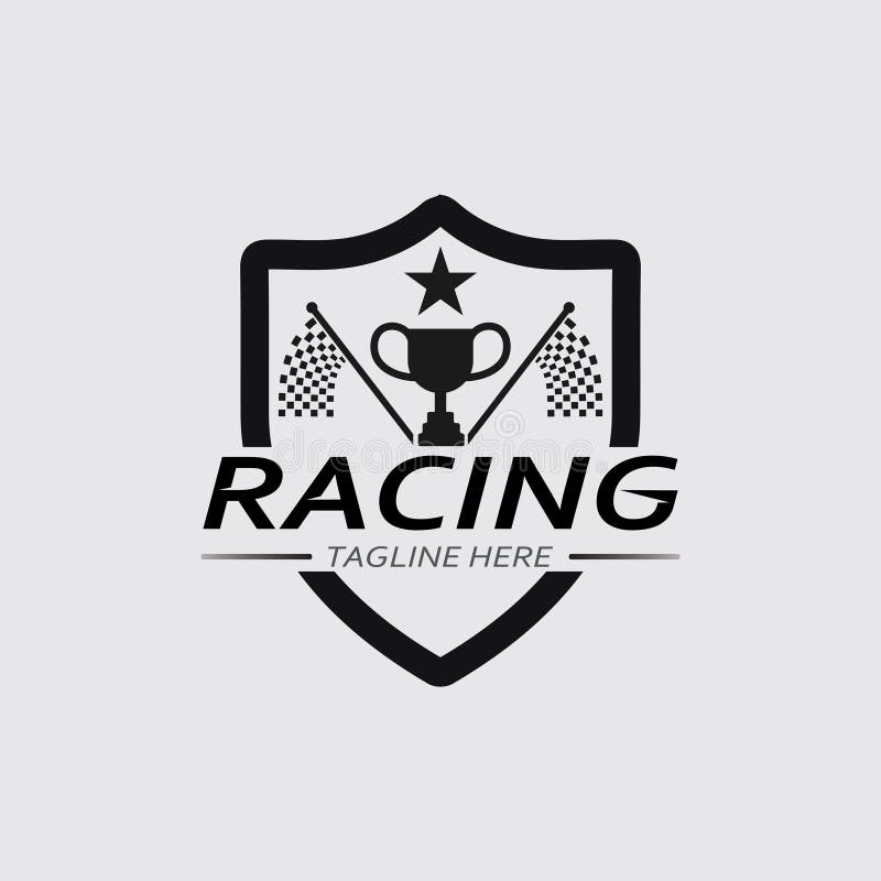 Race and Speed Logo Icon Vector Race Flag Racing Illustration Logo ...