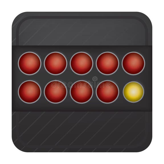 Race Start Lights. Vector Illustration Decorative Design Stock Vector ...