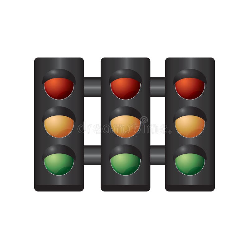 Set of red start lights stock illustration. Illustration of group ...