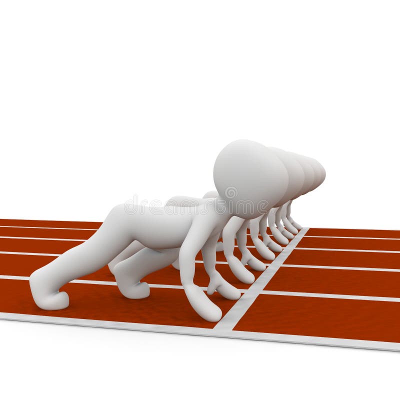 Start the race stock illustration. Illustration of dynamics - 31178502