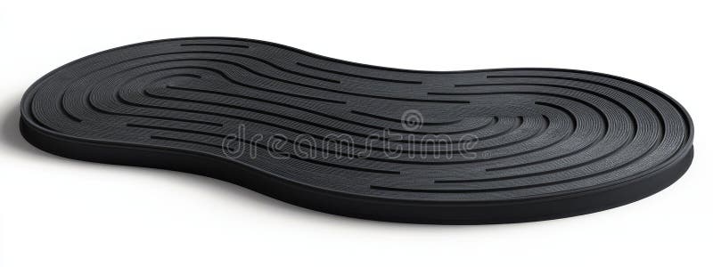 Race Track with Asphalt Surface, Isolated on White Stock Image - Image ...