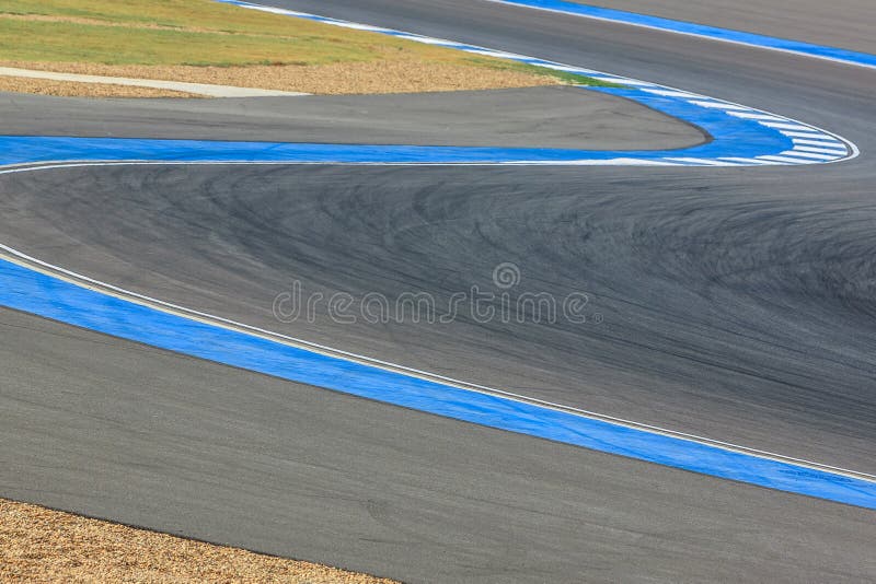 Race Track Curve Road for Car / Motorcycle Racing Stock Image - Image ...