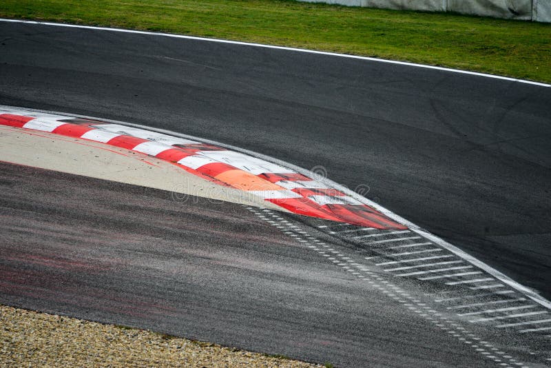 Race Track Curve Road for Car Racing Stock Image - Image of slick ...
