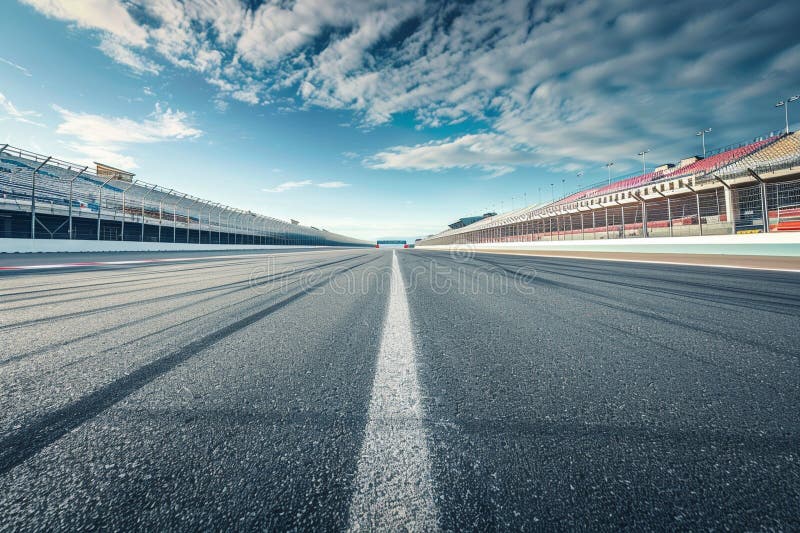 Race Track Perspective stock illustration. Illustration of competition ...