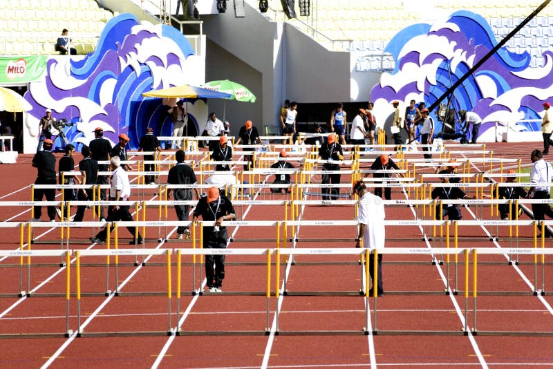 Race Track Preparation editorial photo. Image of athlete - 5557831