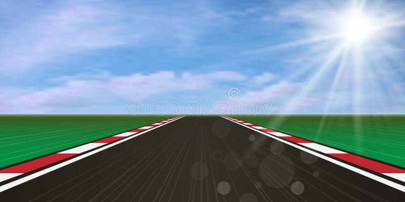 Race Track. Vector Illustration. Stock Vector - Illustration of fast ...