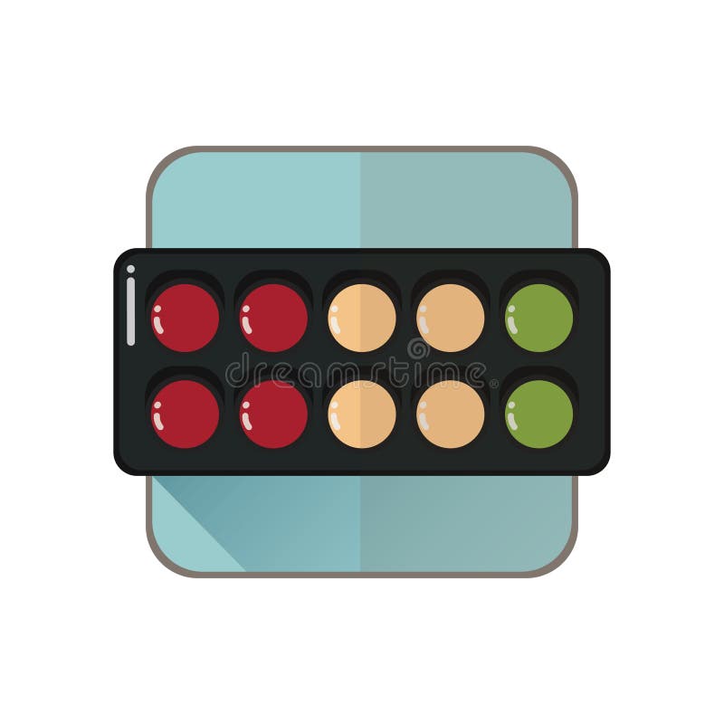 Race Track Starting Lights. Vector Illustration Decorative Design Stock ...