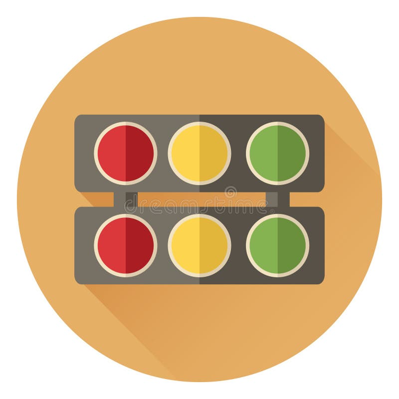 Race Track Starting Lights. Vector Illustration Decorative Design Stock ...