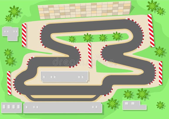 Race track top view stock vector. Illustration of racetrack - 363570957