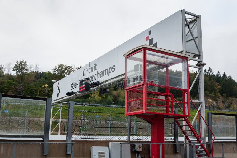 Race Track Tower at Spa Francorchamps Editorial Photography - Image of ...