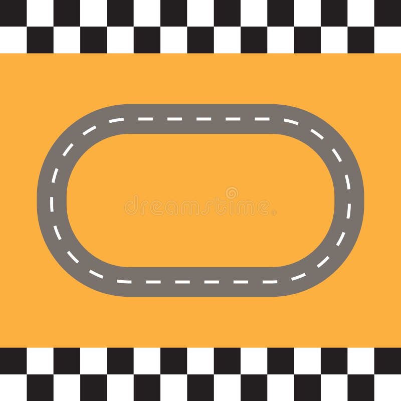Race Track. Vector Illustration Decorative Design Stock Vector ...
