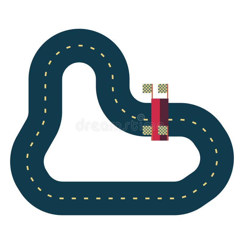 Race Track. Vector Illustration Decorative Design Stock Vector ...