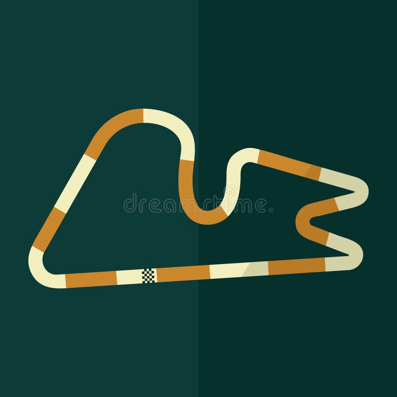 Race Track Lights. Vector Illustration Decorative Design Stock Vector ...