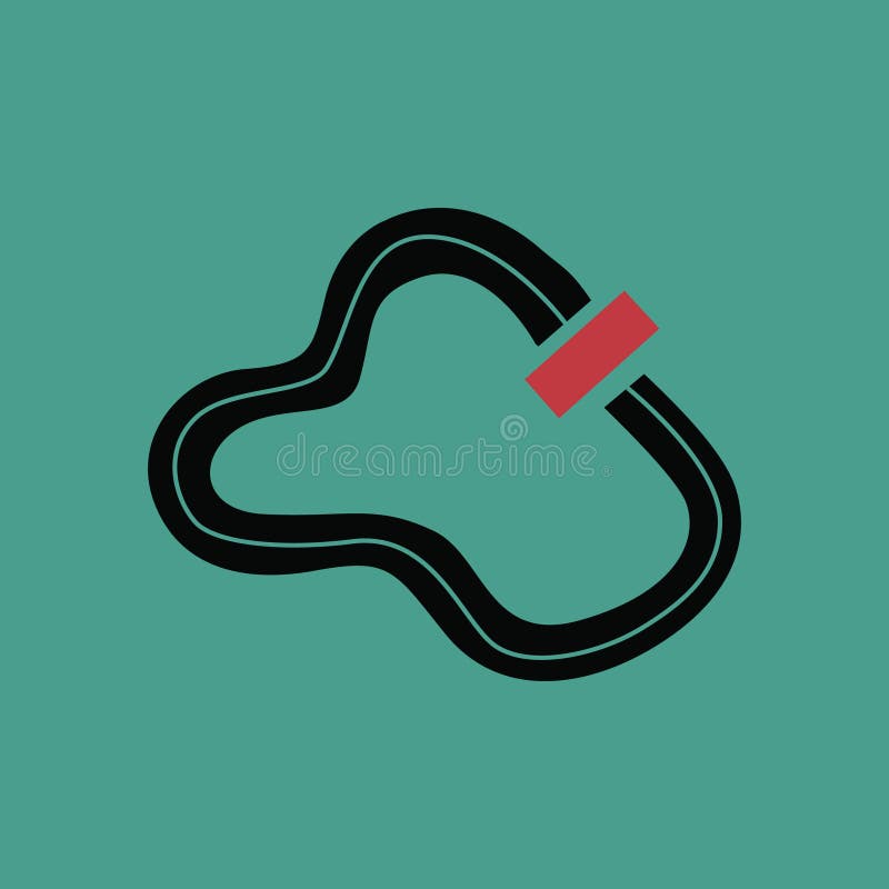 Race Track. Vector Illustration Decorative Design Stock Vector ...