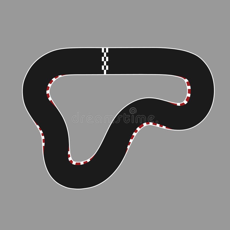 Race Track. Vector Illustration Decorative Design Stock Vector ...