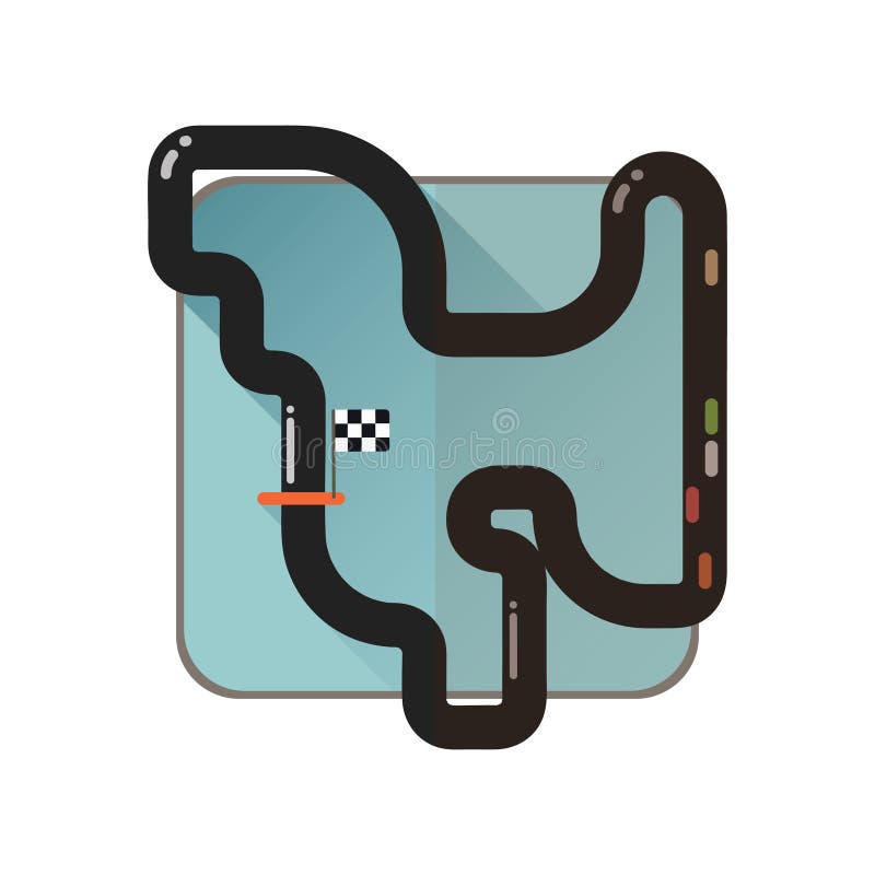 Race Track. Vector Illustration Decorative Design Stock Vector ...