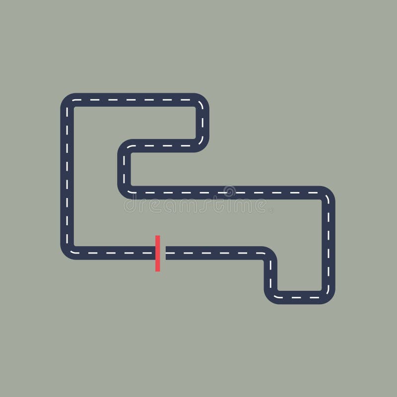 Race Track. Vector Illustration Decorative Design Stock Vector ...