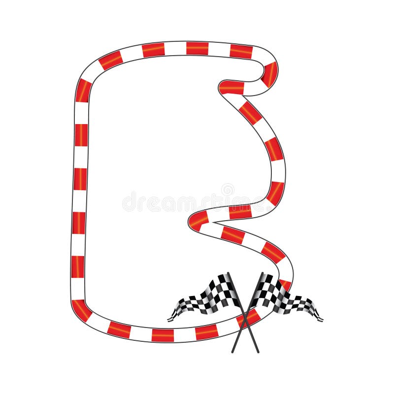 Race Track. Vector Illustration Decorative Design Stock Vector ...