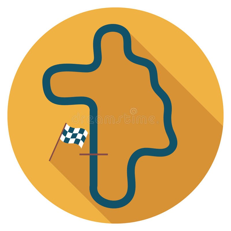 Race Track. Vector Illustration Decorative Design Stock Vector ...