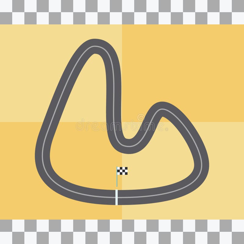 Race Track. Vector Illustration Decorative Design Stock Vector ...