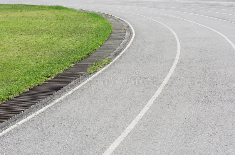 Race Track on White Background, Clipping Path Stock Image - Image of ...