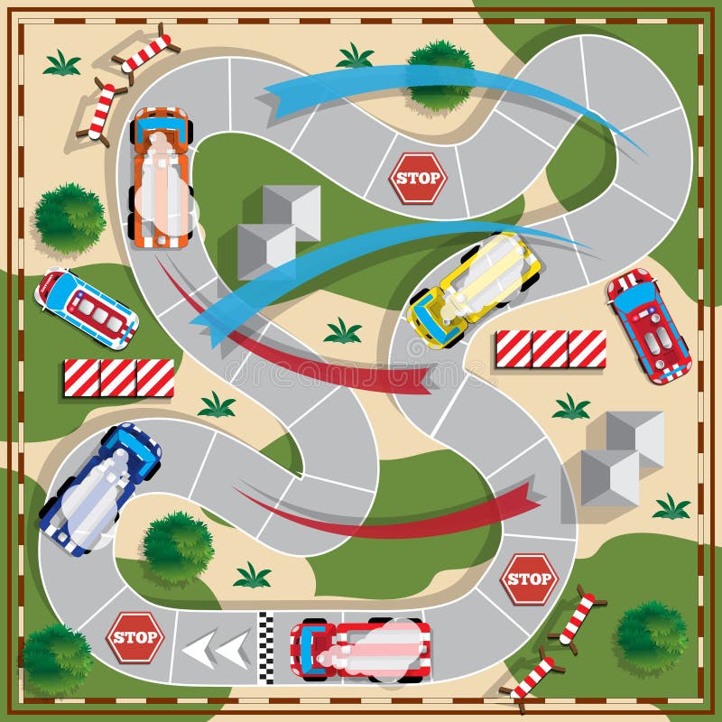 Race Track Top View Stock Illustrations – 858 Race Track Top View Stock ...