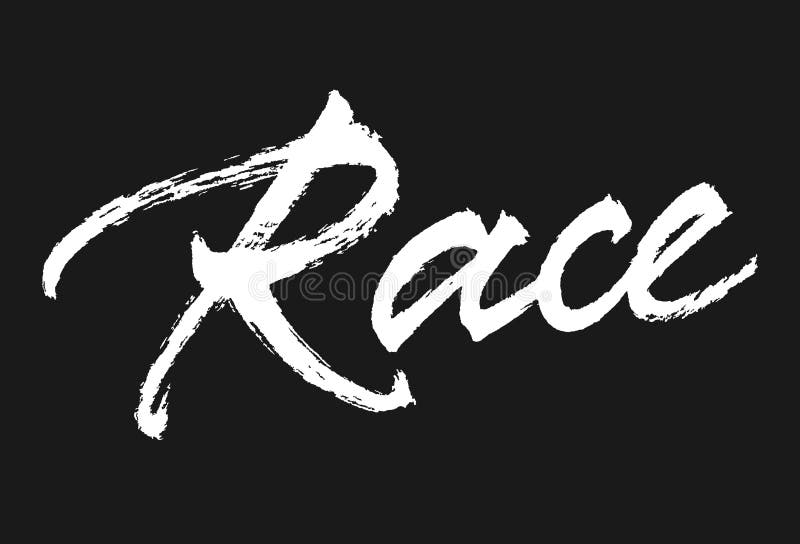 Race Font. Geometrical Cursive Alphabet, Modern Stylized, Monogram ...