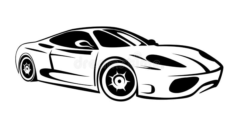 Raceauto vector illustratie. Illustration of geïsoleerd - 24140702