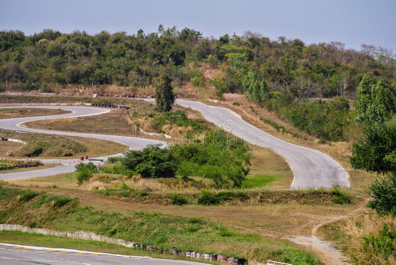 The Racecourse is Located on the Mountain. Stock Image - Image of ...