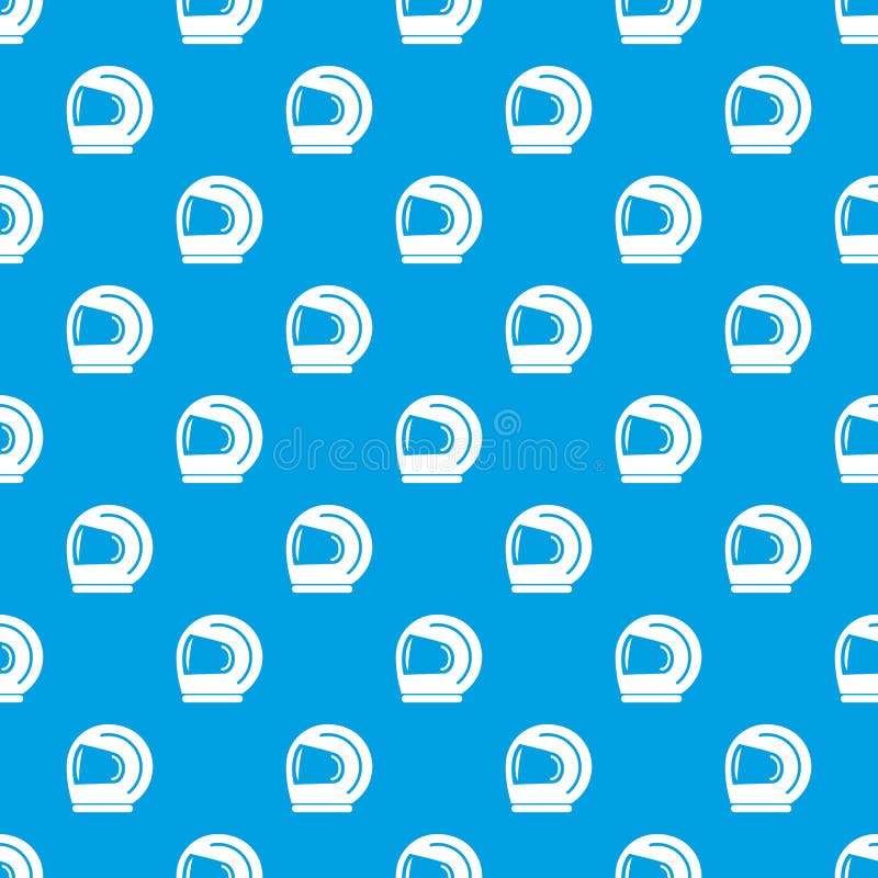 Racer Helmet Pattern Vector Seamless Blue Stock Vector - Illustration ...